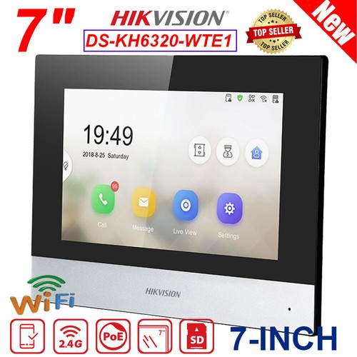 Hikvision DS-KH6320-WTE1 Home Touch Screen Standard wifi Video Intercom ...