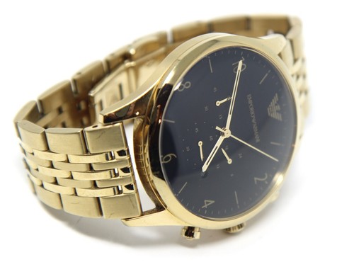 Emporio Armani Men's Beta AR1893 Gold Stainless-steel Quartz Watch for ...