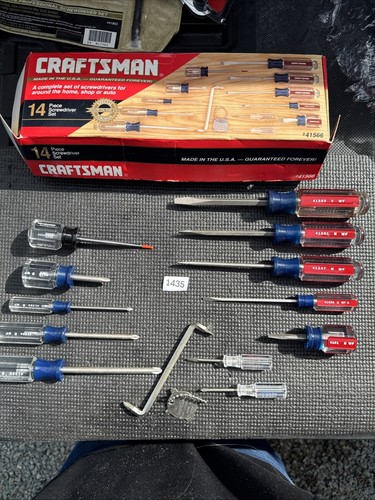 Sears Craftsman USA Nos 14pc Screwdriver Set 41566 Western Forge ...