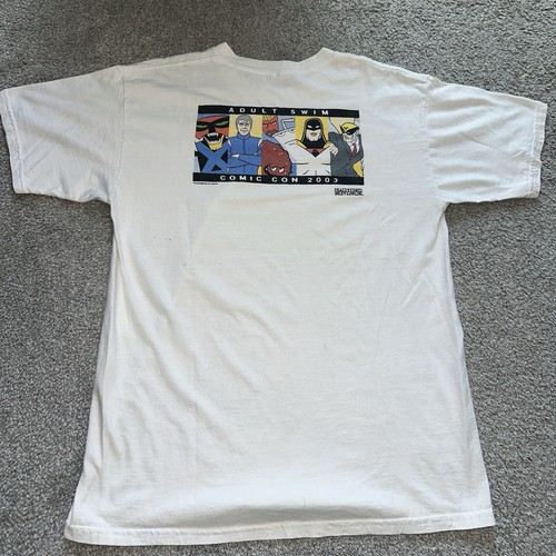 Vintage 2003 Cartoon Network Adult Swin Box Logo Promo Comic Con Tshirt ...