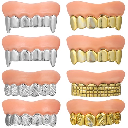 8 Pcs Halloween Fake Teeth Funny Fake Zombie Teeth Decorative False ...