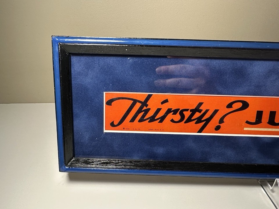Thirsty Whistle Soda Vintage Sign Framed Advertising Soda Pop Framed | eBay