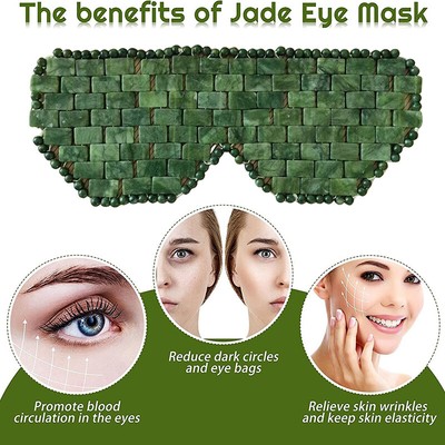 Facial Jade Mask Skincare Natural Stone Jade Face Mask For Anti Aging ...