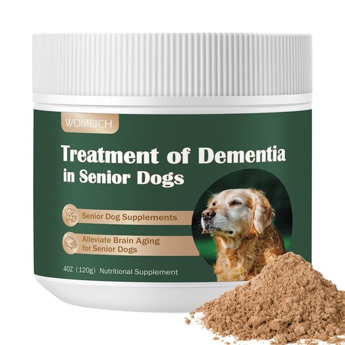 Senior Dog Supplements Dog Dementia Supplement Mushroom Powder for Dogs ...