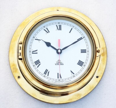 VINTAGE ALL BRASS VIKING IVER WEILBACH SHIPS MARINE NAVIGATION RADIO ...