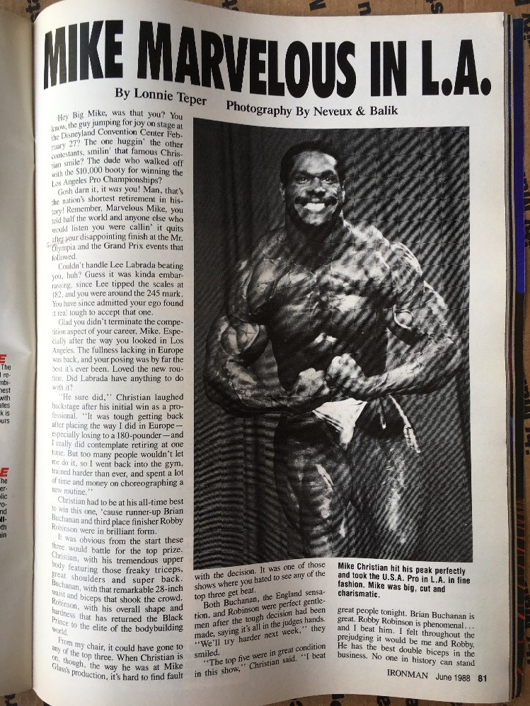 RARE Ironman Magazine June 1988 VINCE COMERFORD MARY HOVEY MIKE ...