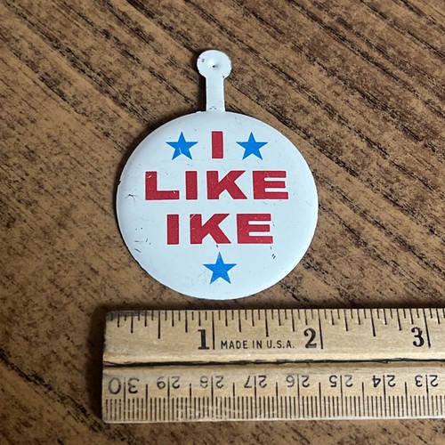 PRESIDENTIAL - I LIKE IKE - SEAGRAMS 7 PROMO - DWIGHT EISENHOWER PIN ...