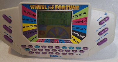 Tiger Wheel Of Fortune Handheld Electronic Game w/ Cartridge VTG 1995 ...