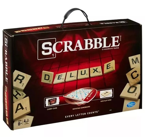 NEW & SEALED! 2014 Hasbro A8769 Scrabble Deluxe MULTI-COLOR Tiles Game ...