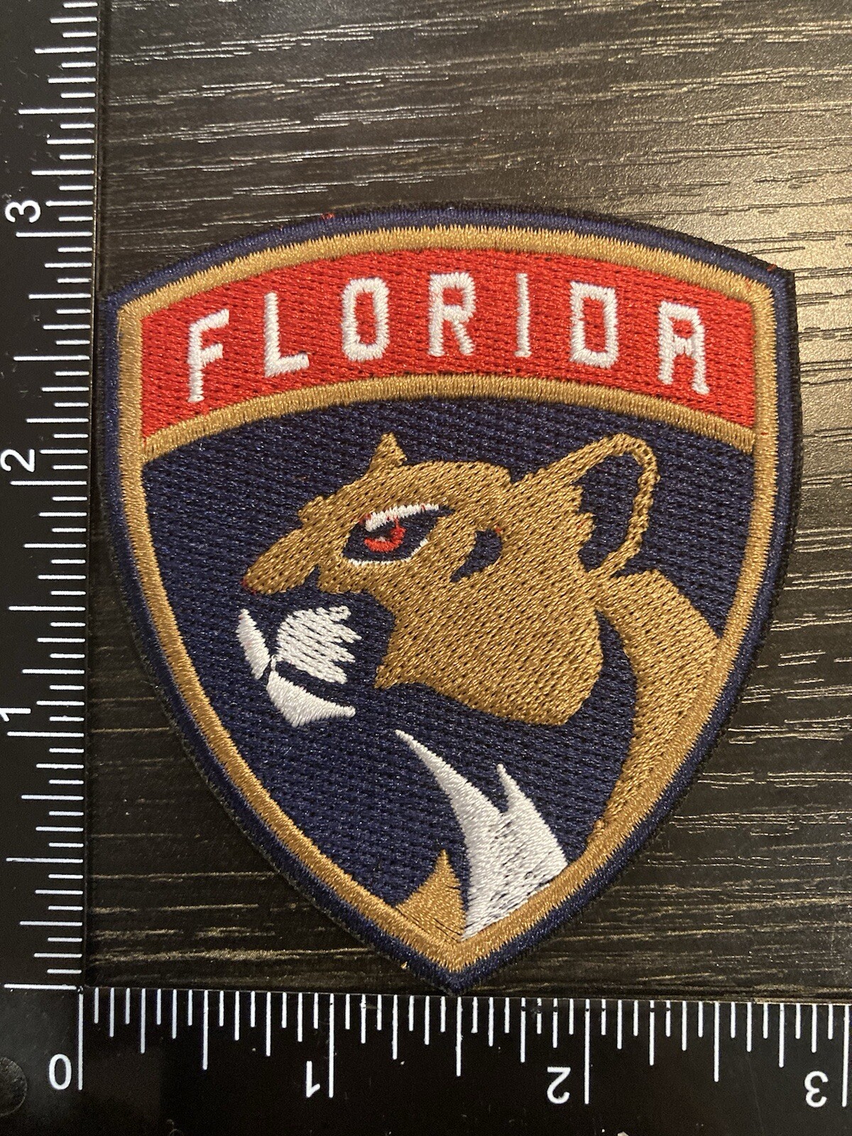 FLORIDA PANTHERS NHL HOCKY IRON ON EMBROIDERED PATCH