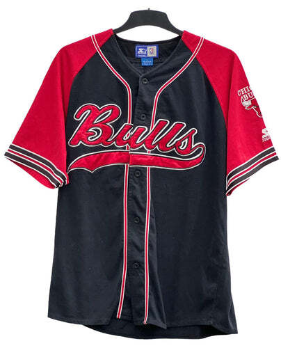 Starter Chicago Bulls 90´s NBA Baseball Jersey black/red Large | eBay.de