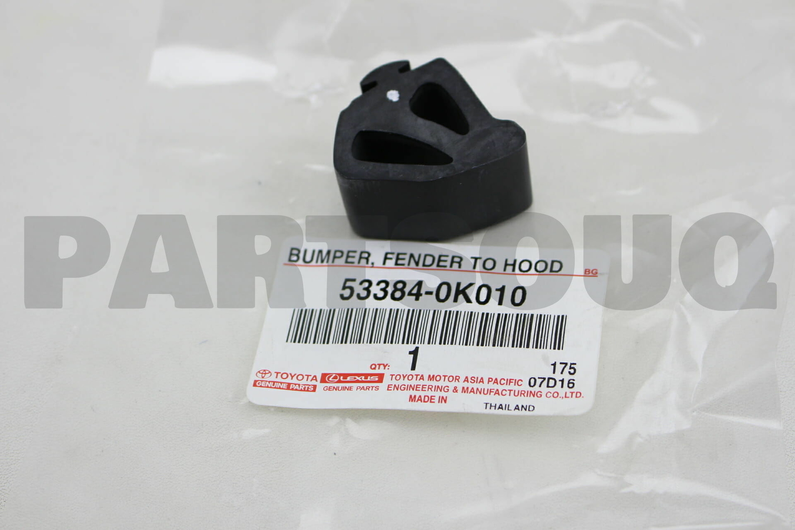 533840K010 Genuine Toyota Bumper Fender To Hood | 53384-0K010 | Hood ...
