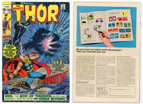 Thor #185 (VG/FN 5.0) Buscema Cover Art Infinity Loki Sif Mighty 1971 ...