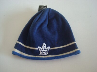 TORONTO MAPLE LEAFS CCM TOBOGGAN KNIT VINTAGE BEANIE SKULL HAT CAP OO ...