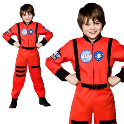 Spaceman Space Suit Outfit Astronaut Boys Fancy Dress Costume Age 3/13 ...