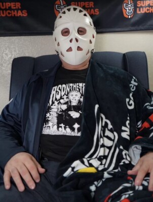 JASON THE TERRIBLE MASK AUTOGRAPH FMW NJPW ECW CMLL IWA JAPAN WING ...