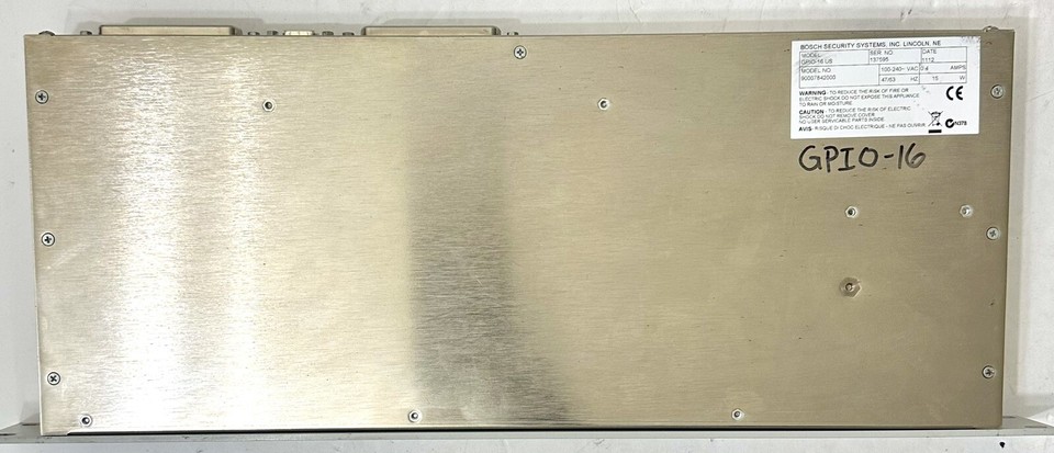 Bosch Telex RTS GPIO-16 US General Purpose Input/Output Relay Interface ...