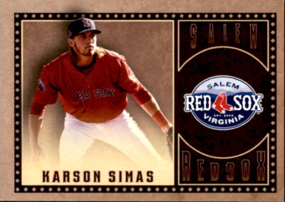 2022 Salem Red Sox Choice #27 Karson Simas GOOD Fresno California ...
