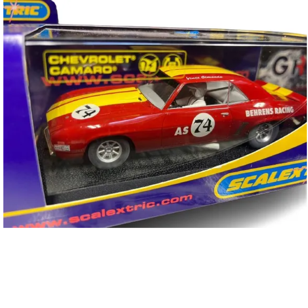 Scalextric C2740 1969 Chevrolet Camaro Behrens Racing, #74 1/32 Slot ...