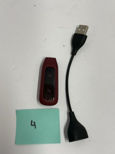 Fitbit One Burgundy Wireless Activity Sleep Steps Tracker with Charger ...