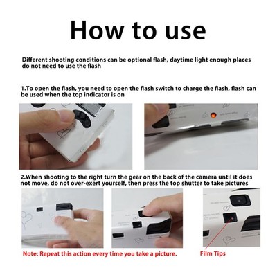 Film Camera 900mAh Full Manual Setting Single Use Flash Shutter With ...