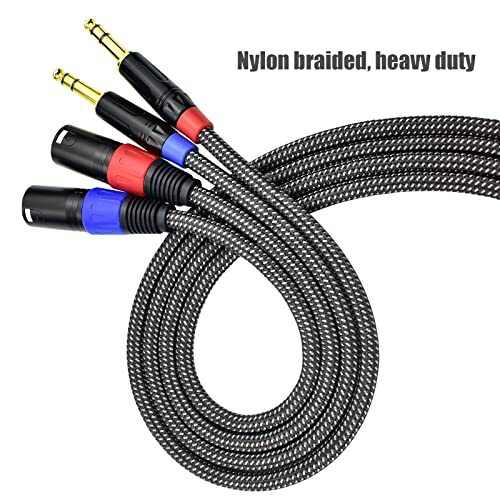 Balanced 1/4" Trs To Xlr Male Patch Cable 3.3feet Quarter Inch 6.35mm ...