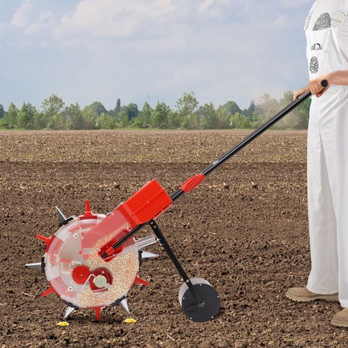 Precision Manual Seeder Garden Seed Planter Spreader Hand-Push Roller ...