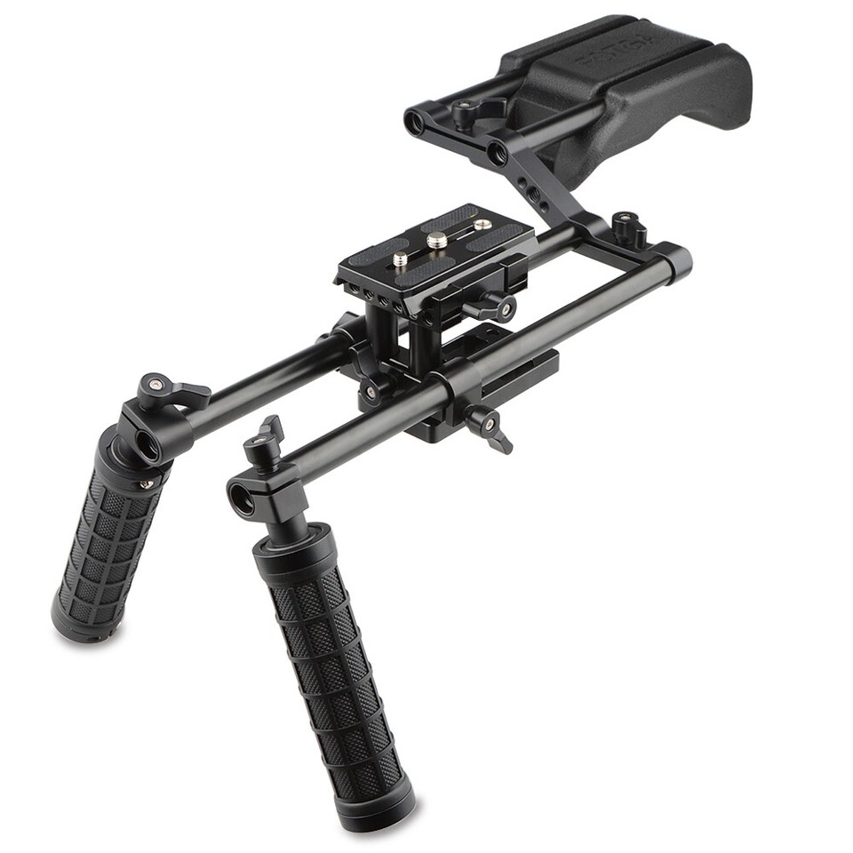Pro Shoulder Rig Stabilizer Mount Rubber Handgrip Sponge Pad Fr DSLR ...