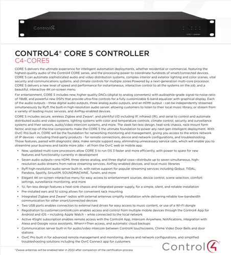 Control4 C4-Core5 Controller Core 5 Control 4 | eBay