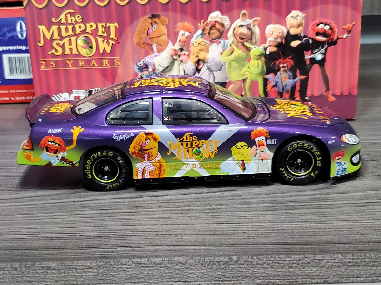 Lot of 4 NASCAR Event Cars LT/ BY/ Muppets Assorted 1:24 Diecast ARC ...