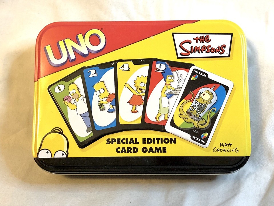 The SIMPSONS 2003 UNO Special Edition CARD GAME in Collectors Tin ...