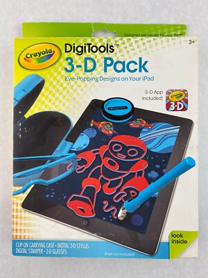 Crayola DigiTools 3D Pack Kids Graphic Design for iPad App Included Art Kit | eBay