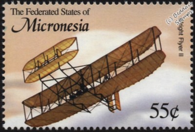 1904 Orville & Wilbur WRIGHT FLYER II Aircraft Stamp (2003 Micronesia) | eBay