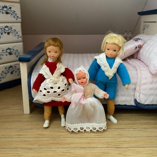 Vintage Erna Meyer Dollhouse Stockinette Dolls Lot Of 3 made in Munich, Germany | eBay