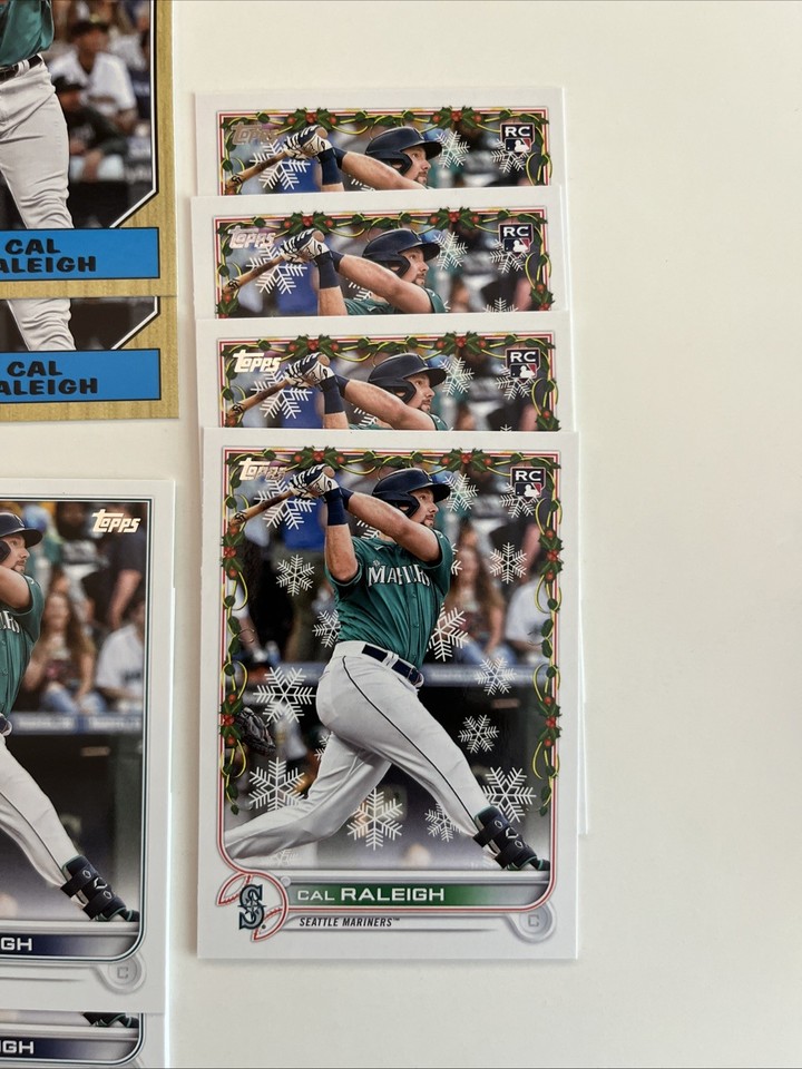 Cal Raleigh x21 Rookie Card Lot 2022 Topps Chrome; Stadium Club; Bowman ...