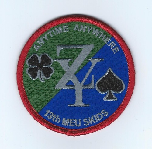 13th MEU SKIDS(VMM-166 & HMLA-267) "ANYTIME ANYWHERE" patch | eBay