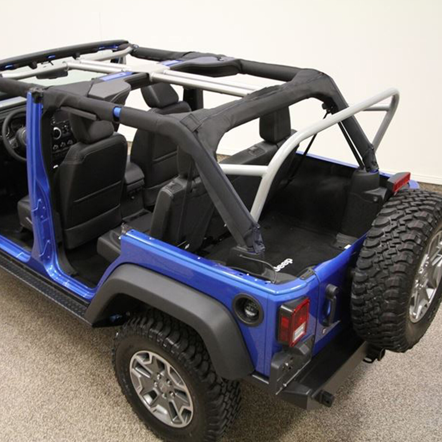 Rock Hard 4X4 Bolt In Rear Overhead Center Bars for 07-18 Jeep Wrangler ...