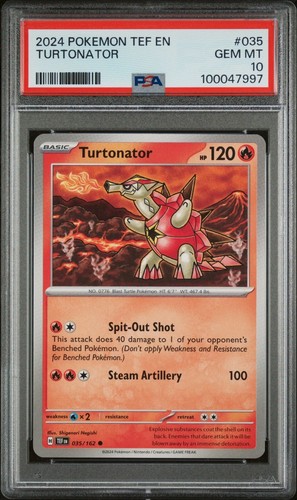 2024 Pokémon SWSH Turtonator Card #035 PSA GEM MT 10 | eBay