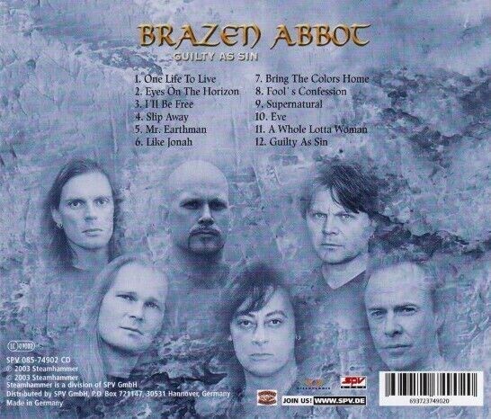 Brazen Abbot - Guilty As Sin (cd 2003) RARE Melodic Hard Rock IMPORT | eBay