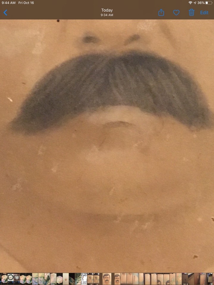 Rare Hand Tinted Solar Enlarged Portrait of Old West Hero Sheriff Pat ...