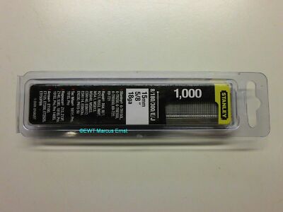 Stanley 1-SWK-BN0625T Nägel 1000 Stck. 15 mm für Nageltacker TRE550 ...