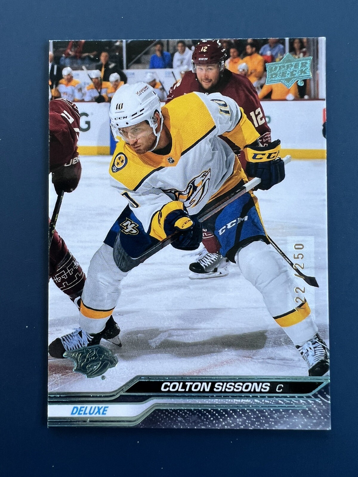 2023-24 UD Upper Deck Series 2 #350 Colton Sissons Deluxe 122/250 ...
