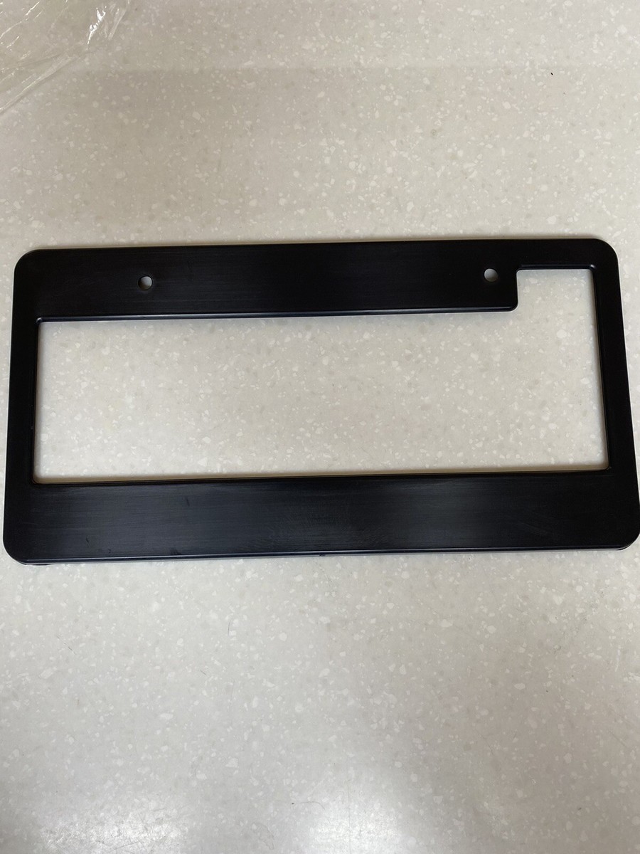 Custom Black License Plate Frame