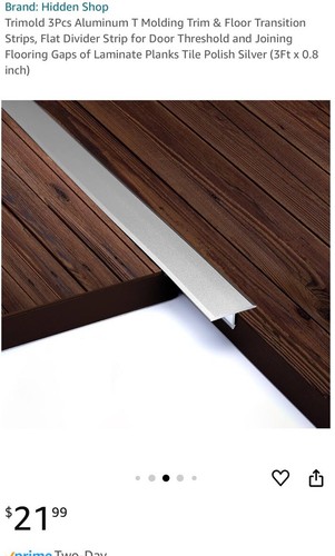 Trimold 3Pcs Aluminum T Molding Trim & Floor Transition Strips Polish ...