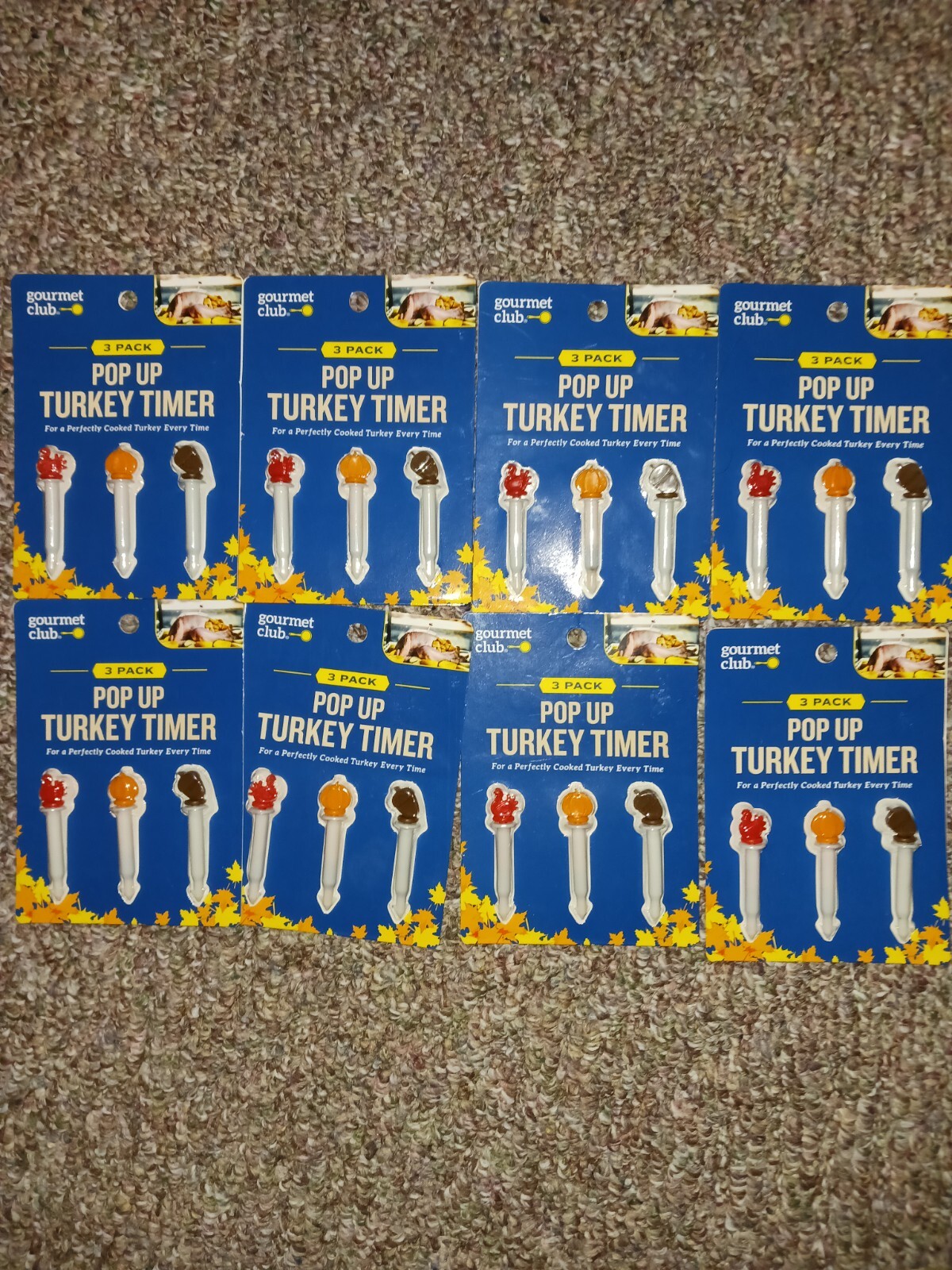 Gourmet Club 3-Pack Pop Up Turkey Timer (Lot Of 8) (24 Timers) New | eBay
