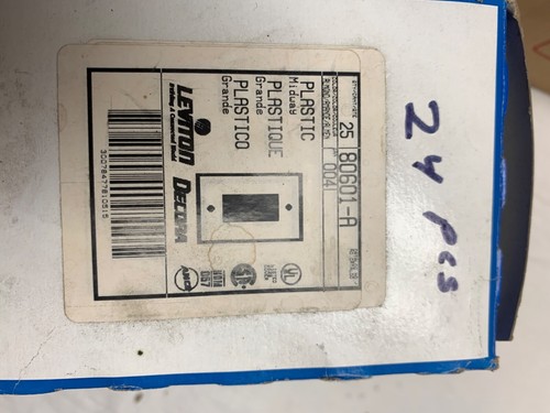 24 - levitron almond square electrical switch / Plug covers | eBay