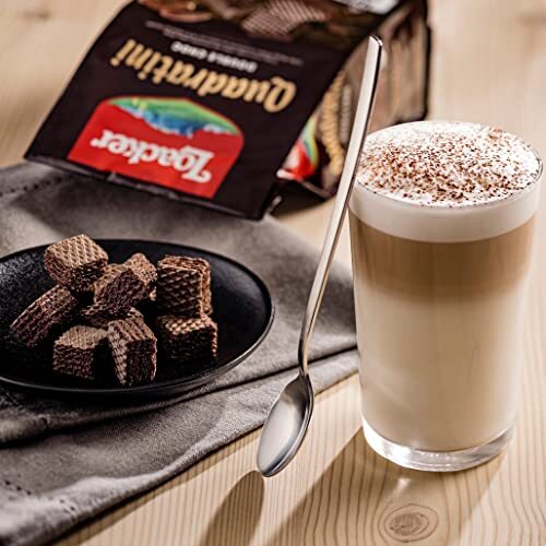 Loacker Quadratini Premium Double Choc Wafer Cookies, 250g/8.82oz ...