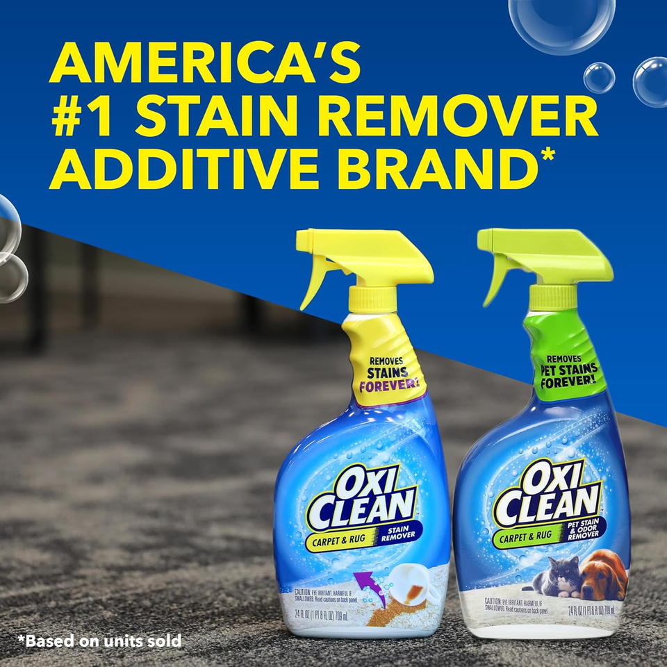 Oxiclean Carpet and Rug Cleaner, Pet Stain and Odor Remover Spray, 24 ...