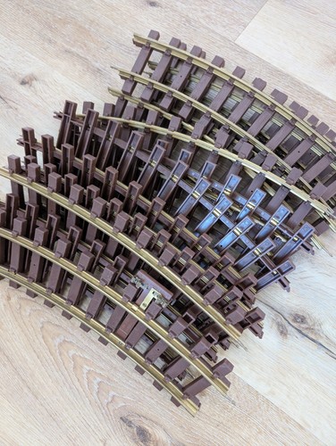 Large Lionel G gauge 12 sections curved brass Indoor/Outdoor railroad ...