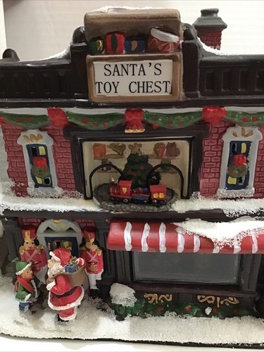 St Nicholas Square Santa’s Toy Chest Light up Village Illuminated 2010 ...